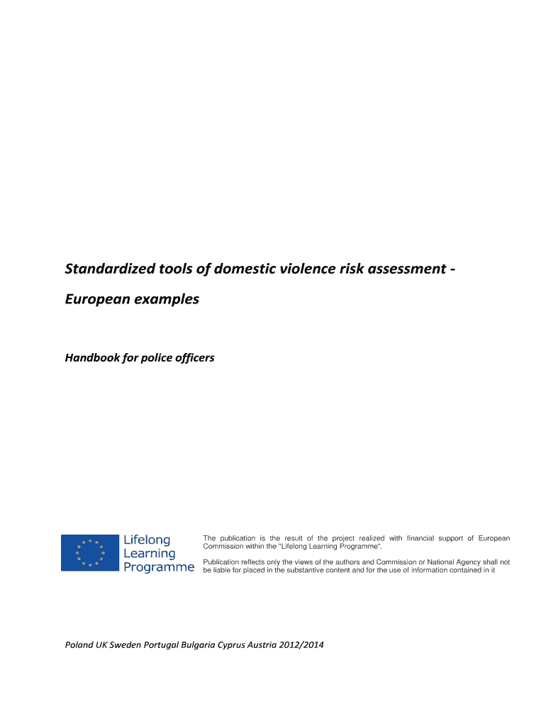 Fillable Online policja Standardized tools of domestic violence risk ...