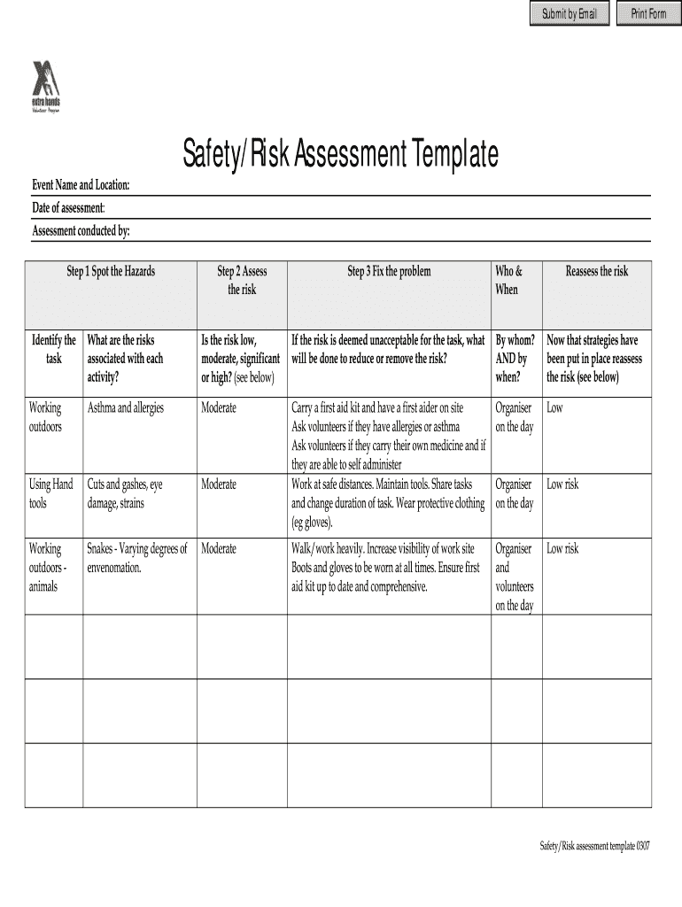 Nebosh Hsw2 Risk Assessment Sample Fill Out Sign Online DocHub