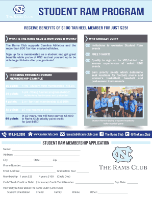 Fillable Online AF14Student Ram Program Membership Application Fax ...