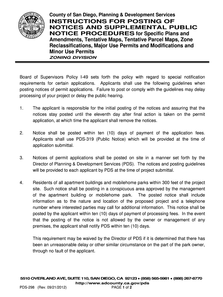 Fillable Online INSTRUCTIONS FOR POSTING OF Fax Email Print - pdfFiller