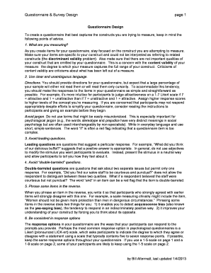 Fillable Online How to design a questionnaire for needs assessments in ... - ALNAP Fax Email ...