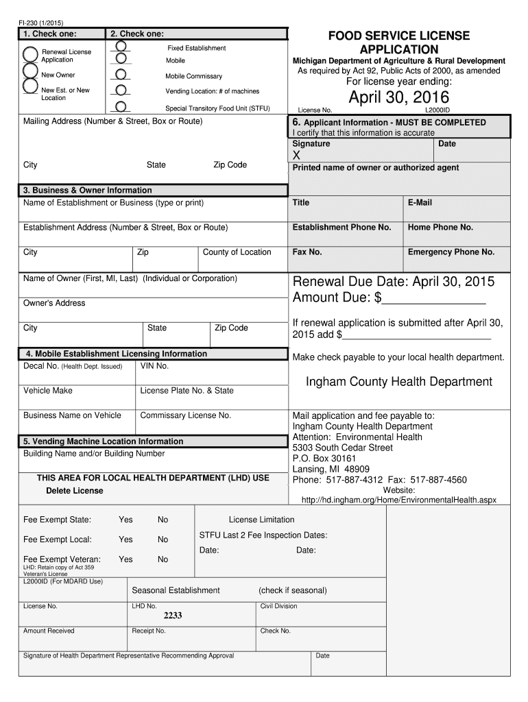 Fillable Online hd ingham DRAFT 7/7/03 New & Renewal Combined, Form ...