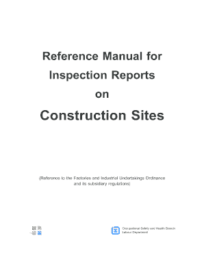 Reference Manual For Inspection Reports On Construction Sites - Fill ...