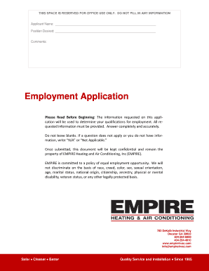 Fillable Online Empire .ultimate employment application Fax Email Print - pdfFiller