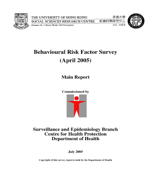 Fillable Online Behavioural Risk Factor Survey (April 2005) - English ...