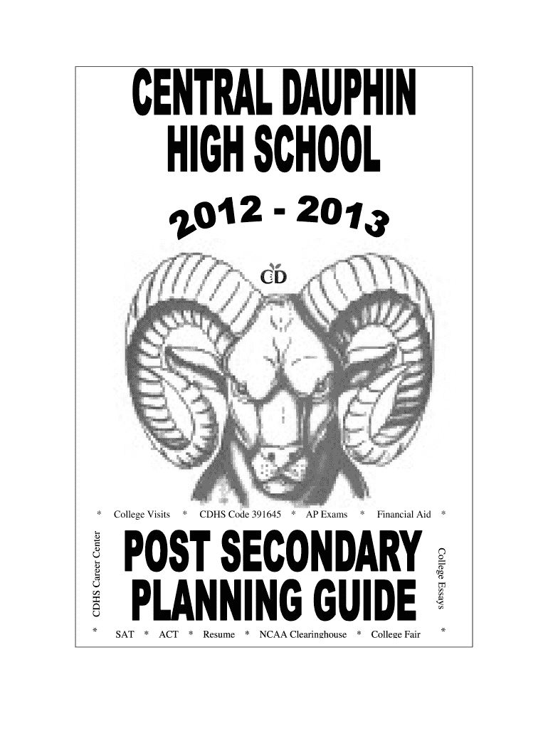 Fillable Online cdschools CDHS Career Center SAT * ACT * Resume * NCAA ...