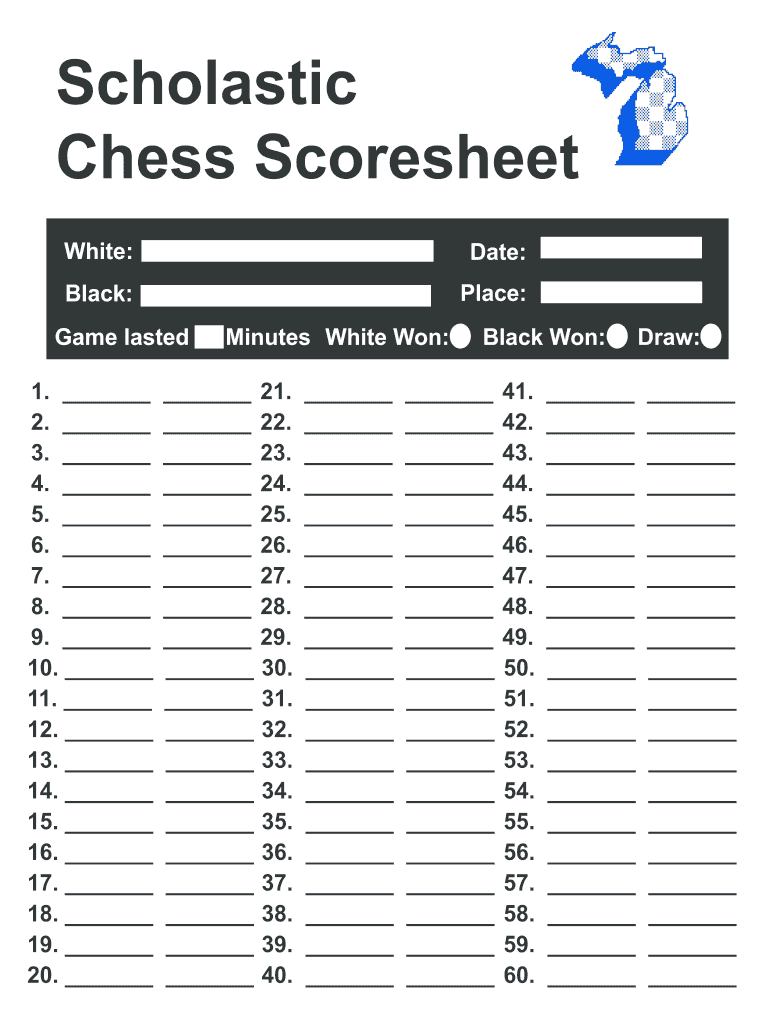 Free Printable Chess Notation Sheets Printable Blog