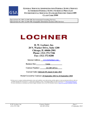 Fillable Online gsaadvantage MOBIS SCHEDULE PRICELIST - GSA Advantage ...