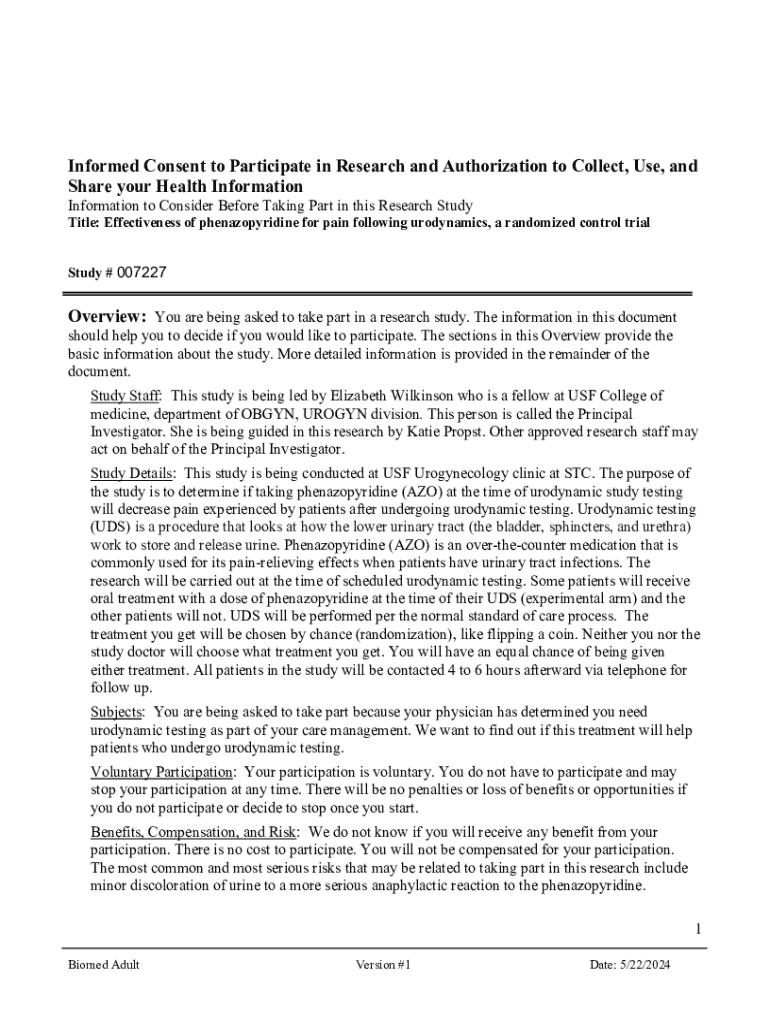 Fillable Online Obtaining and Documenting Informed Consent with ... Fax ...