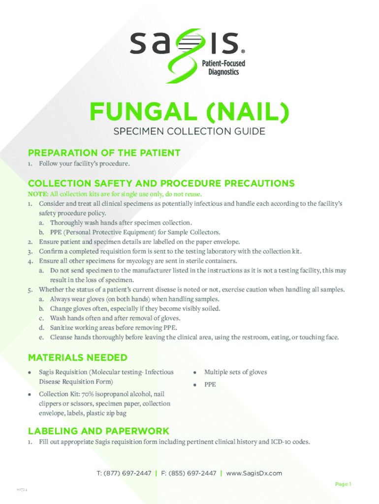 Fillable Online Fungal (nail) Specimen Collection Guide Fax Email Print ...