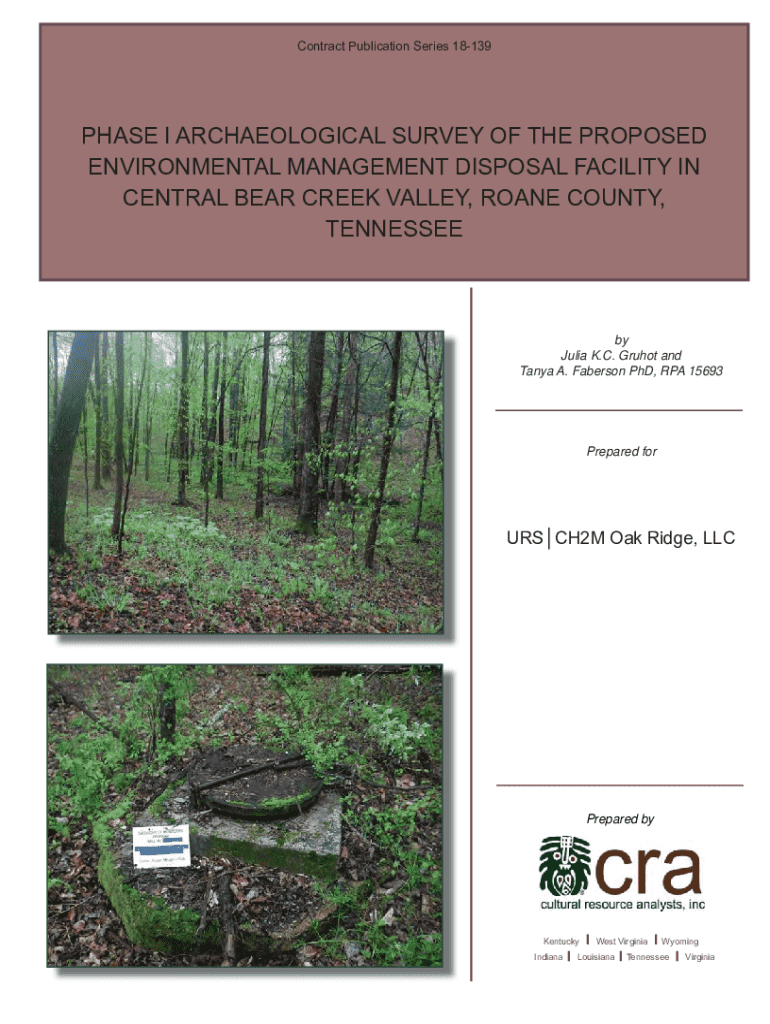 Fillable Online phase i archaeological survey of the proposed Fax Email Print - pdfFiller