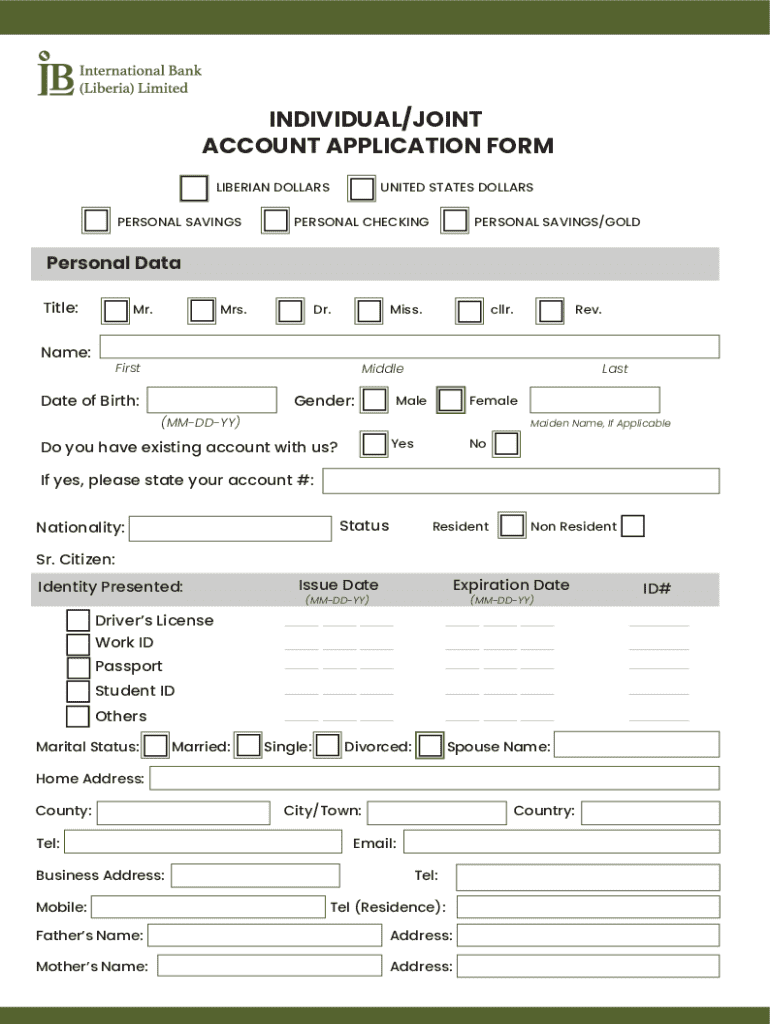 Fillable Online Account Application Form Fax Email Print - pdfFiller
