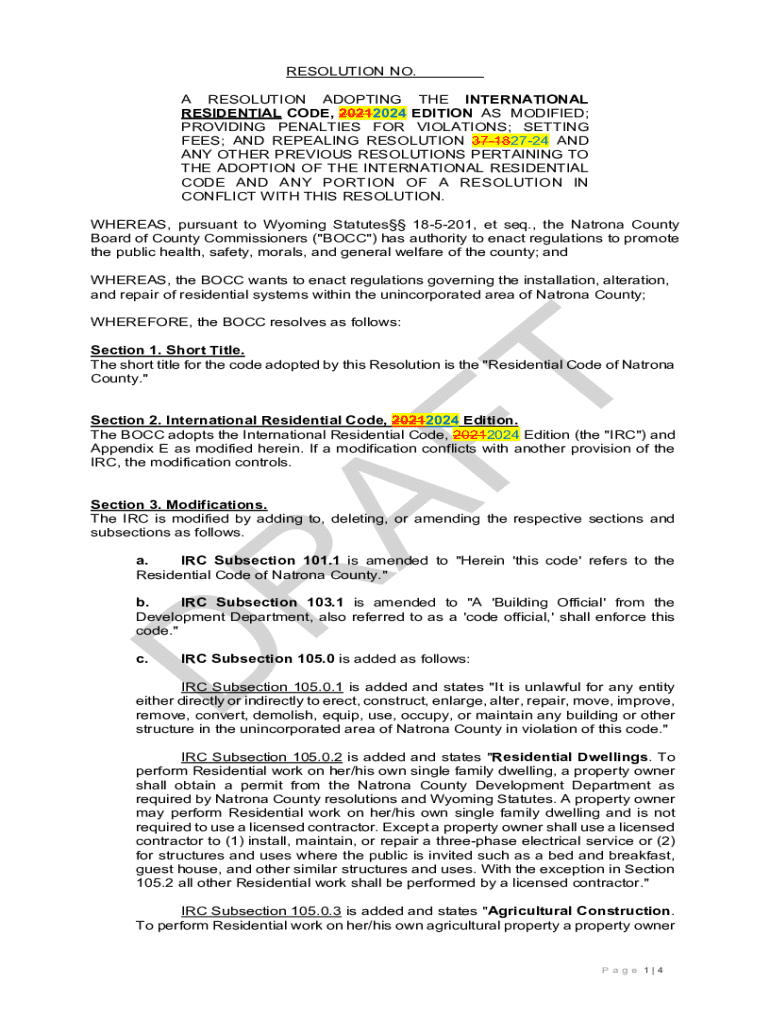 Fillable Online RESOLUTION NO. A RESOLUTION ADOPTING THE ... Fax Email ...