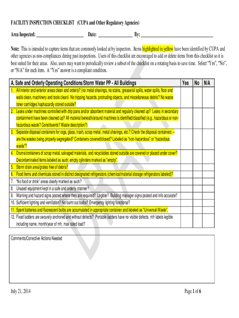 Fillable Online Cupa and Other Regulatory Agencies Fax Email Print ...