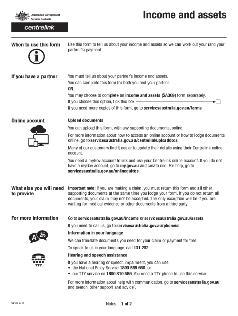 2024 Form AU SA369 Fill Online, Printable, Fillable, Blank - pdfFiller