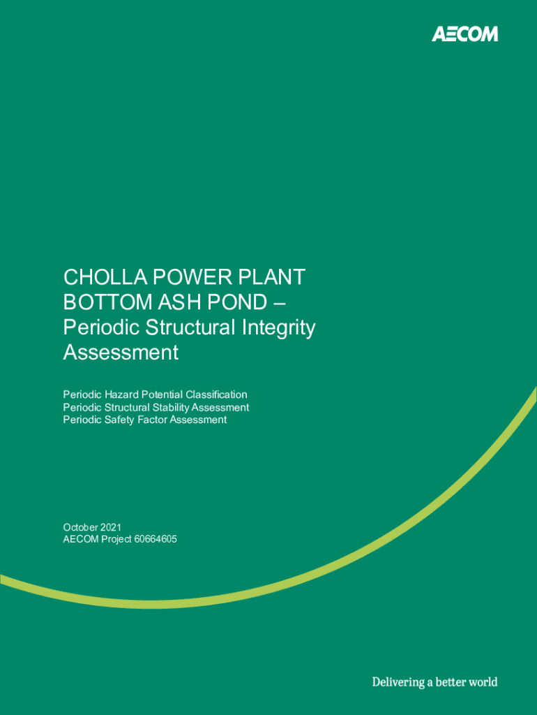 Fillable Online Cholla Power Plant Bottom Ash Pond: Periodic Structural ...