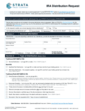 Fillable Online Ira Distribution Request Form Fax Email Print - pdfFiller