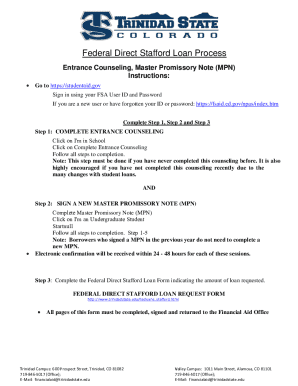 Fillable Online 2023-2024 Federal Direct Stafford Loan Request Process Fax Email Print - pdfFiller