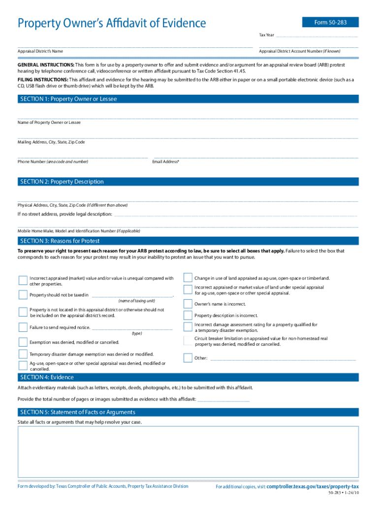 Comptroller appraisal form: Fill out & sign online | DocHub