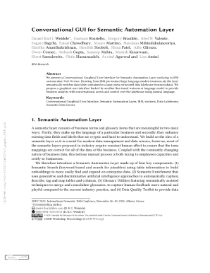 Fillable Online Conversational Gui for Semantic Automation Layer Fax Email Print - pdfFiller