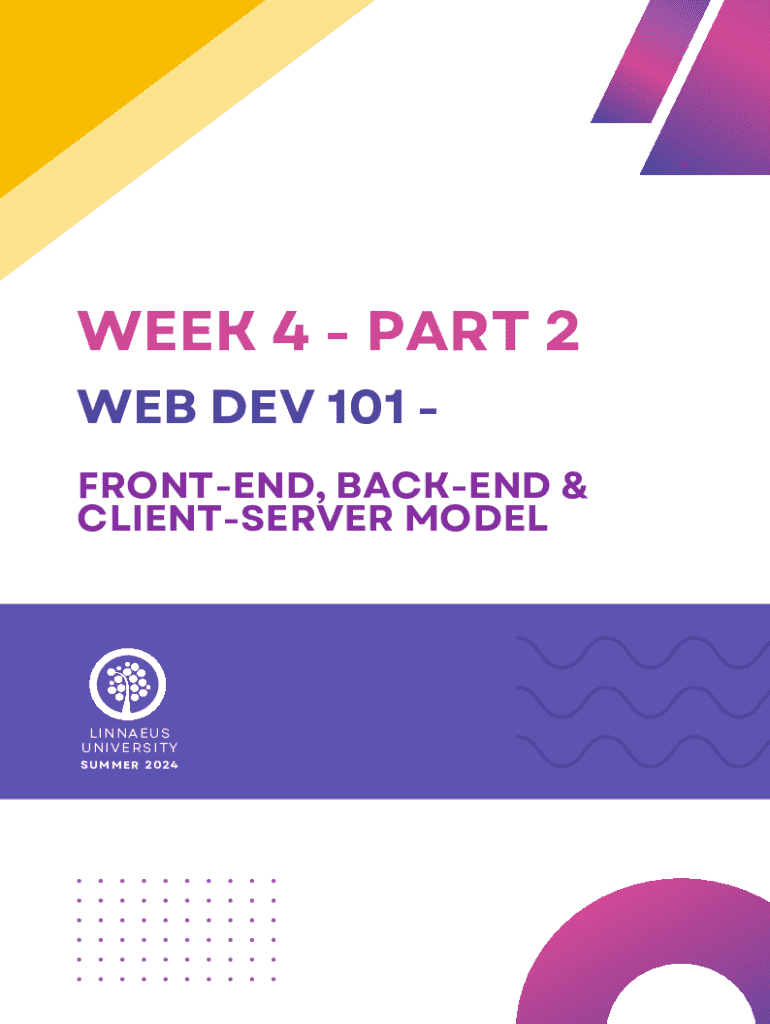 Fillable Online Help me understand web dev ,front end and back end Fax Email Print - pdfFiller