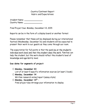 Fillable Online Country/continent Project Guidelines Fax Email Print ...