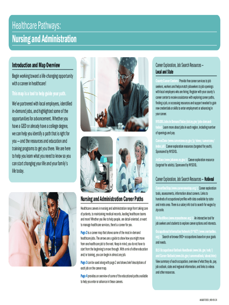 Fillable Online Healthcare Pathways: Nursing and Administration Fax ...