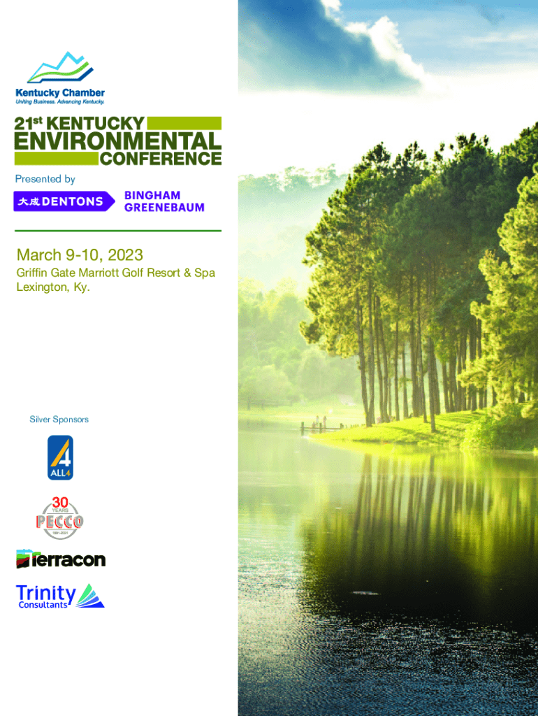 Fillable Online Kentucky Environmental Conference 2023 Fax Email Print ...