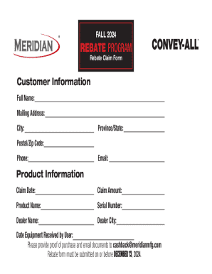 Fillable Online Fall 2024 Rebate Program Fax Email Print - pdfFiller