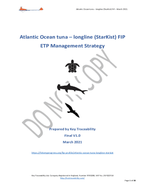 Fillable Online Atlantic Ocean Tuna – Longline (starkist) Fip – March ...