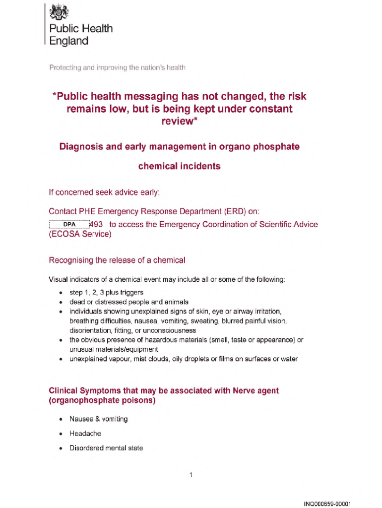 Fillable Online The reception of public health messages during the ...