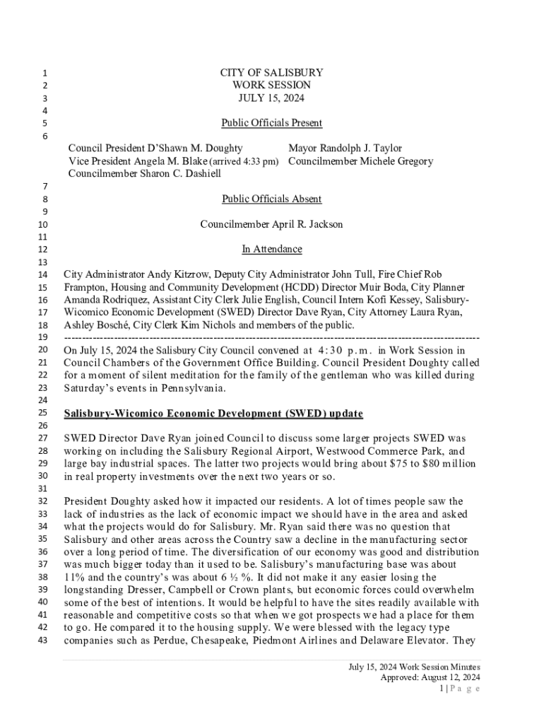 Fillable Online Mayor Randolph J Fax Email Print - pdfFiller