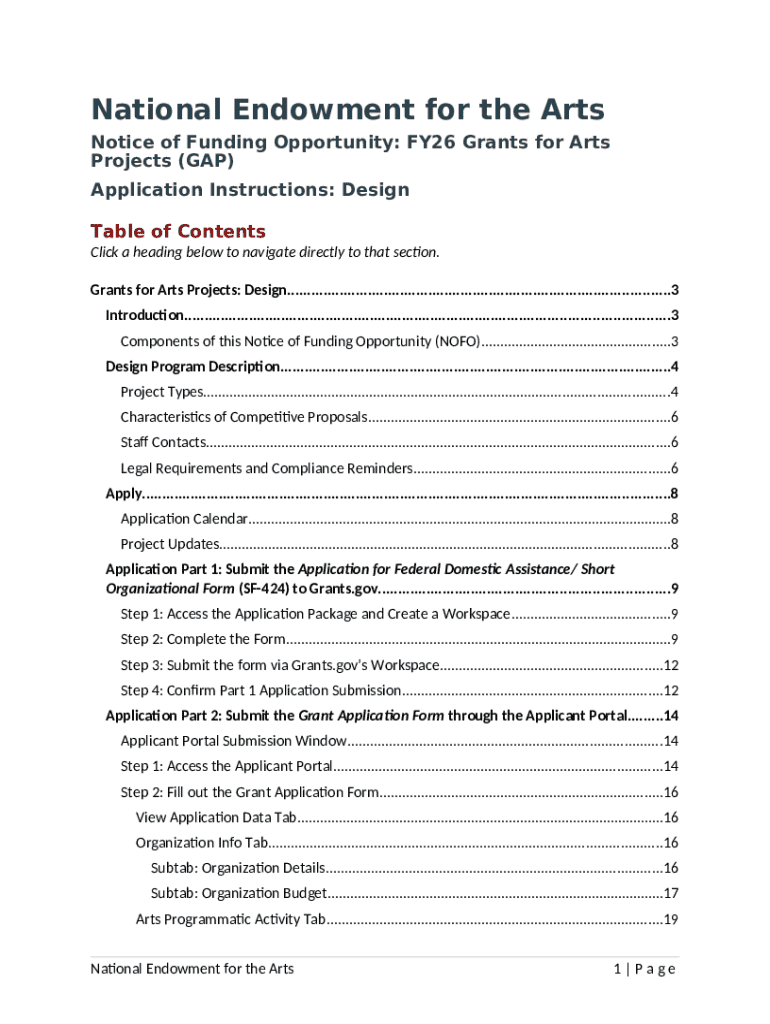 FY26 GAP Design Instructions Final Doc Template | pdfFiller