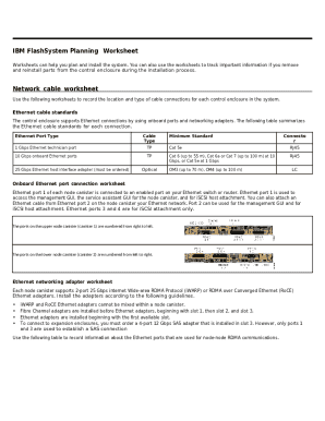 Ibm Flashsystem Planning Worksheet Doc Template | pdfFiller