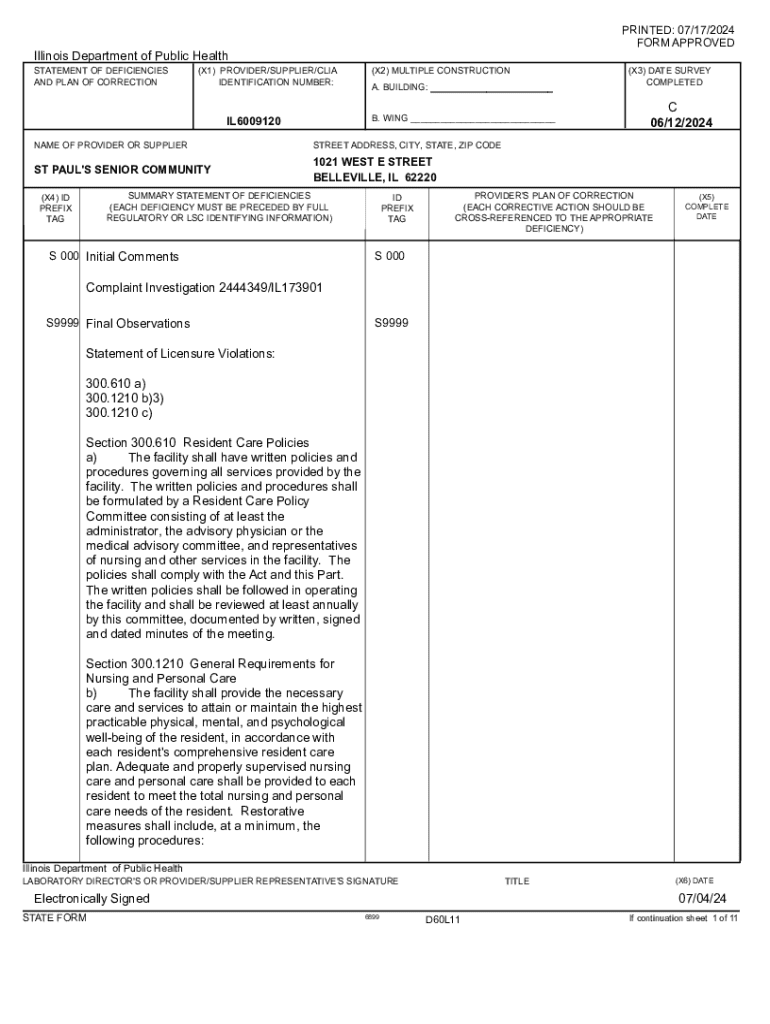 Fillable Online State Operations Manual - Chapter 6 - Special ...