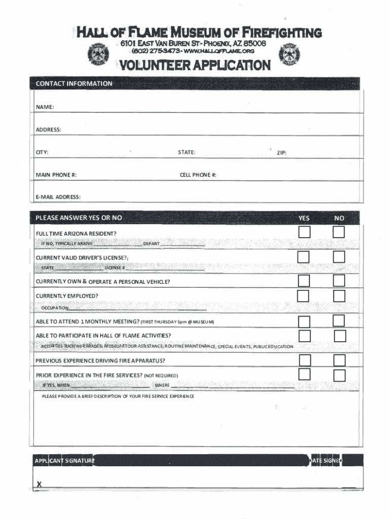 Fillable Online Plan Your VisitHall of Flame Museum of Firefighting Fax Email Print - pdfFiller