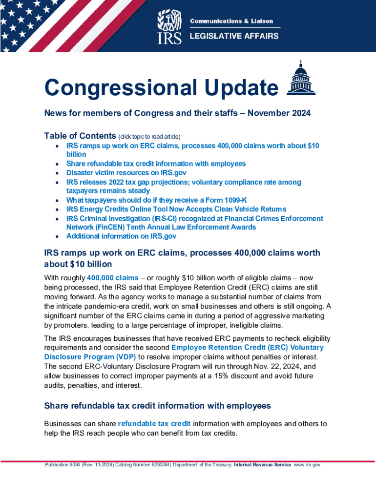 IRS accelerates work on Employee Retention Credit claims: Fill out ...