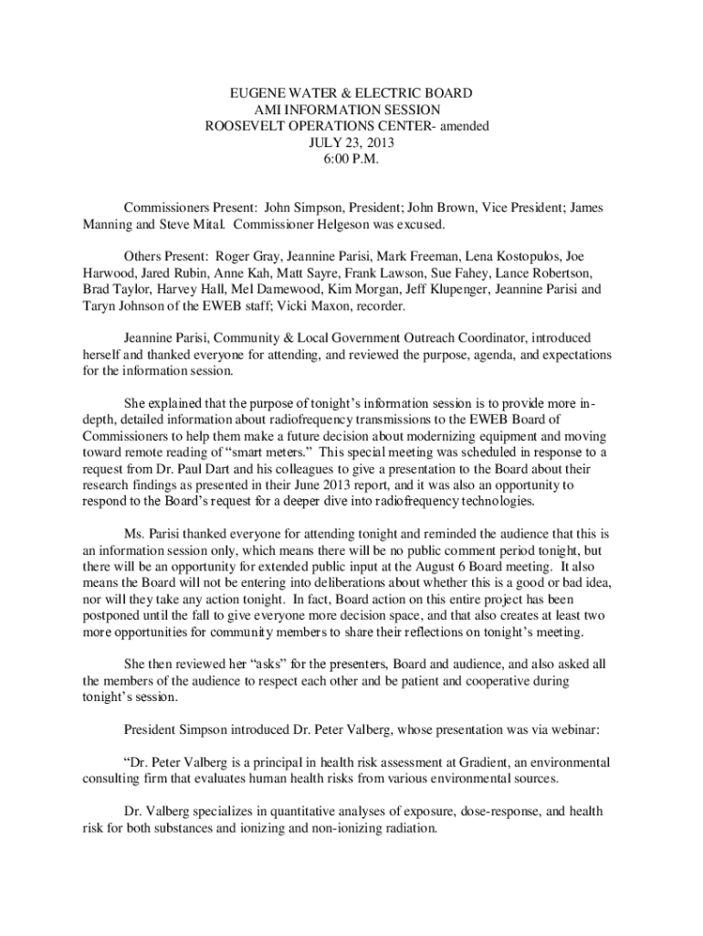 Fillable Online Jeannine Parisi, Mark Freeman, Lena Kostopulos, Joe ...