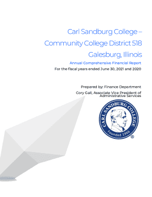 Fillable Online Carl Sandburg College – Community College District 518 ...