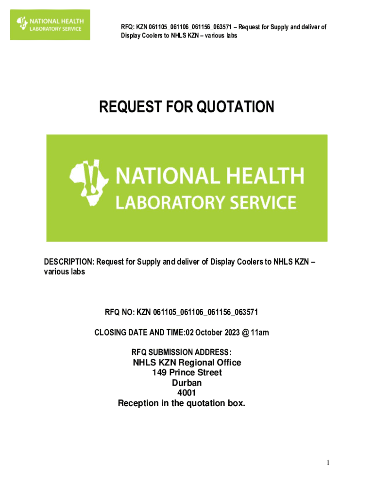 Fillable Online Request for Supply and deliver of Display Coolers to ...