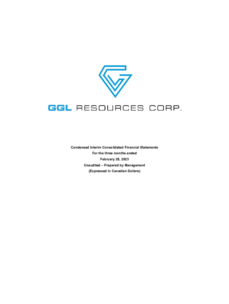 Fillable Online Condensed Interim Consolidated Financial Statements for ...