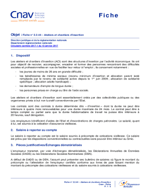 Fillable Online Ateliers Et Chantiers D’insertion Fax Email Print - pdfFiller