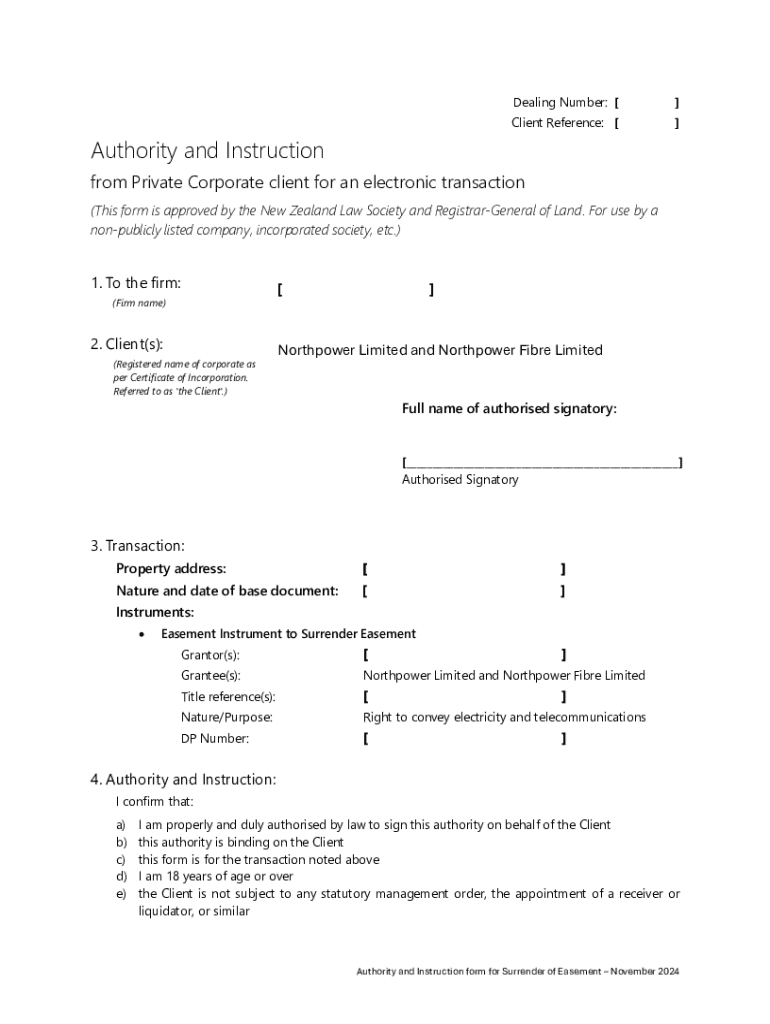 Fillable Online Authority and Instruction Fax Email Print - pdfFiller