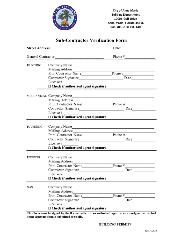 Fillable Online How to Register as a Contractor/Subcontractor in ...