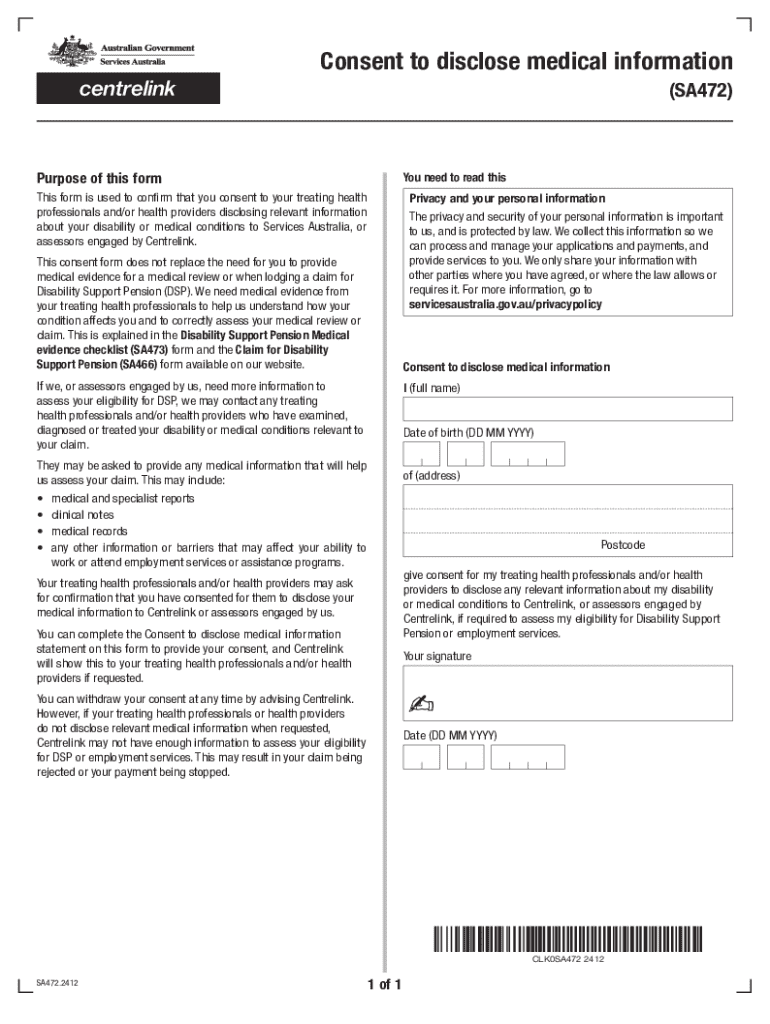 2024-2026 Form AU SA472 Fill Online, Printable, Fillable, Blank - pdfFiller