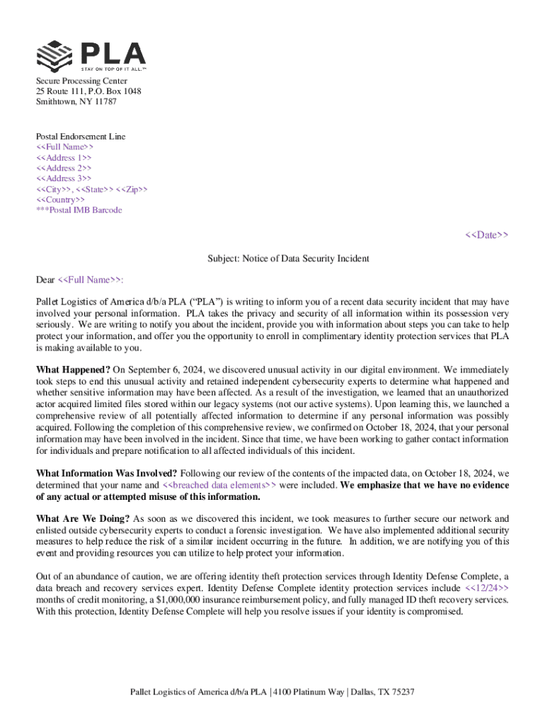 Fillable Online pla-notice-letter Fax Email Print - pdfFiller