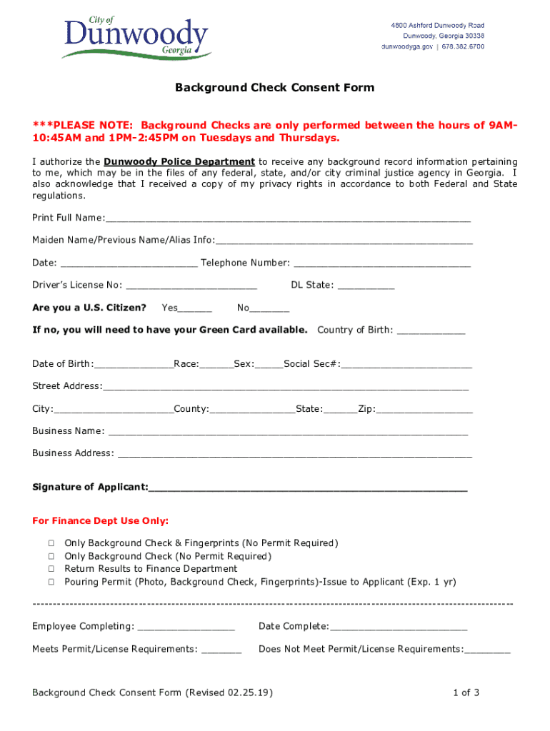 Fillable Online Fillable Online SAVE Affidavit - City Of Dunwoody Fax ...