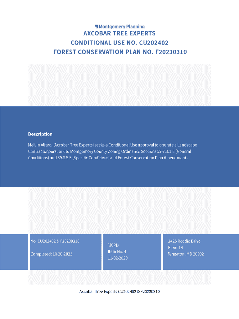 Fillable Online Variance Request for Specimen Trees and Conditional Use for Landscape Contractor ...