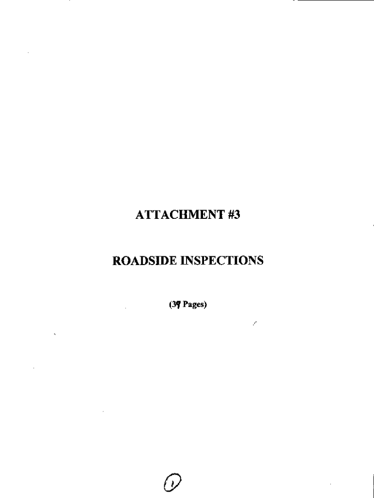 Fillable Online Roadside Inspections Report Fax Email Print - pdfFiller