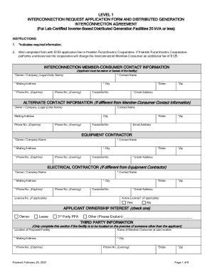 Fillable Online Distributed Generation Interconnection Agreement Fax Email Print - pdfFiller